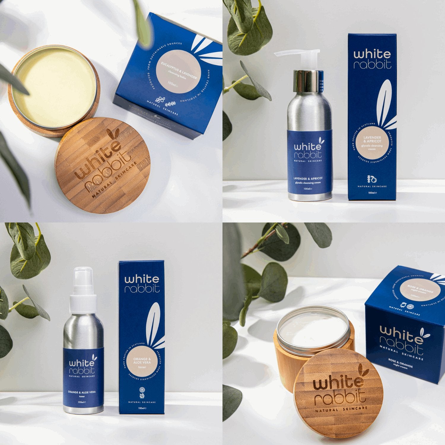 Skincare Daily Kit | Complete Natural Skincare Set – UK – White Rabbit ...